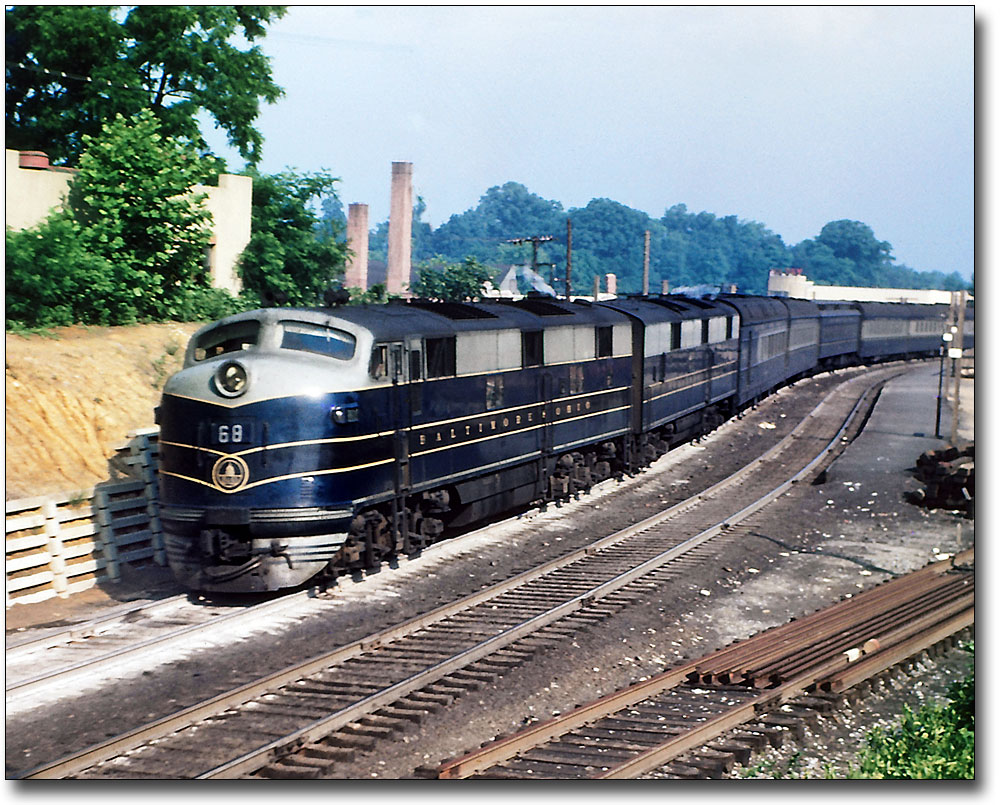 B&O RAILROAD E-7AB TRAIN 8x10 SILVER HALIDE PHOTO PRINT | eBay