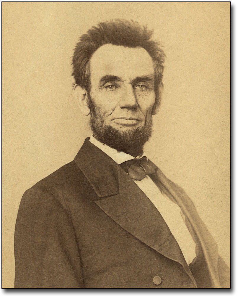1865 PORTRAIT OF ABRAHAM LINCOLN 8x10 SILVER HALIDE PHOTO PRINT | eBay