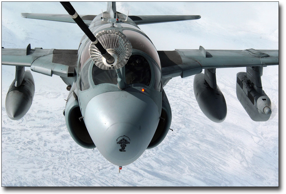 NORTHROP GRUMMAN EA-6B PROWLER REFUELING 8x12 SILVER HALIDE PHOTO PRINT ...